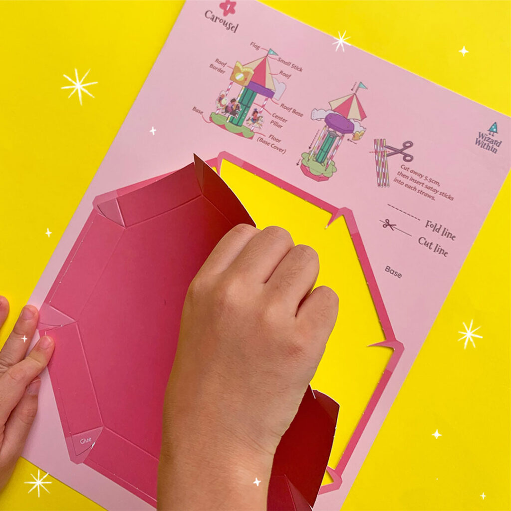 DIY Carousel Themepark Paper Craft Set - Wizard Within