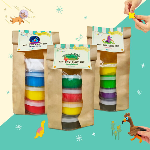 DIY Air-Dry Clay Kit (4 Tubs) - Wizard Within